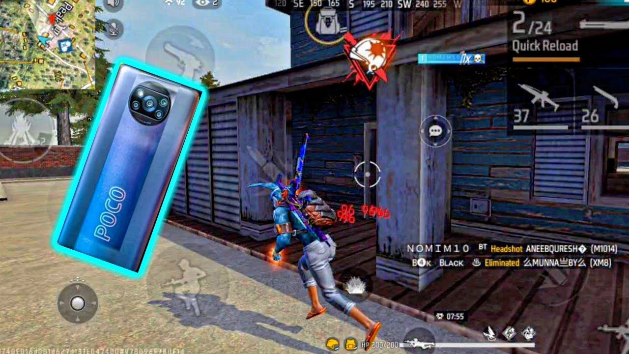 First Time Playing On Poco X3 Pro Free Fire Highlight - Nomi M10 - YouTube