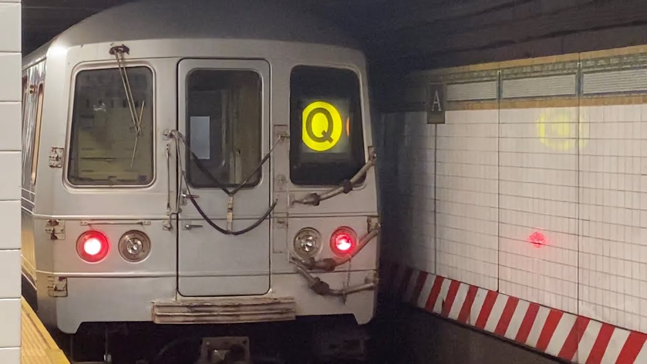 [HD] R46 (Q) Train with Pre-GOH Door Chime Departs Atlantic Avenue ...