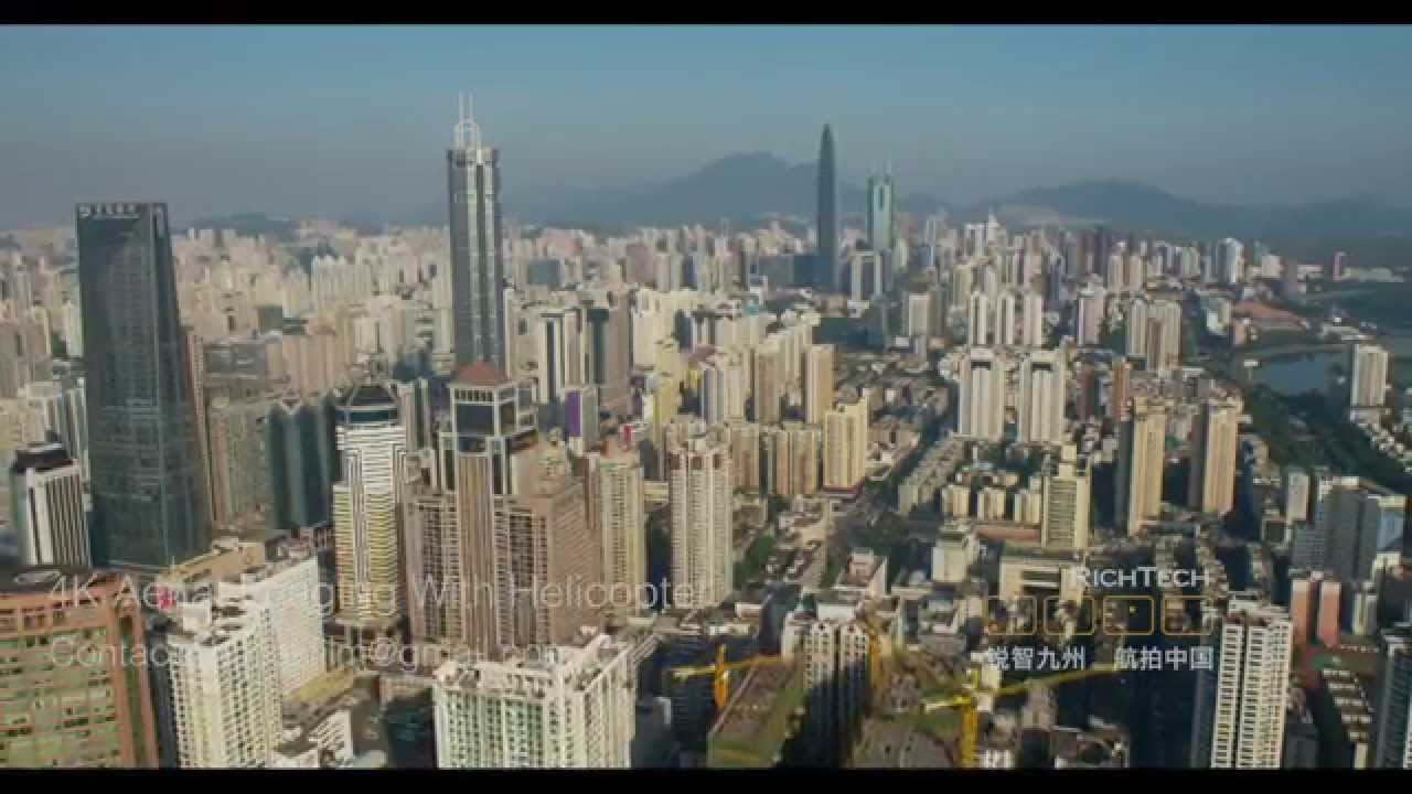 China 4K Aerial Cinematography_Shenzhen_Helicopter with SHOTOVER F1 ...