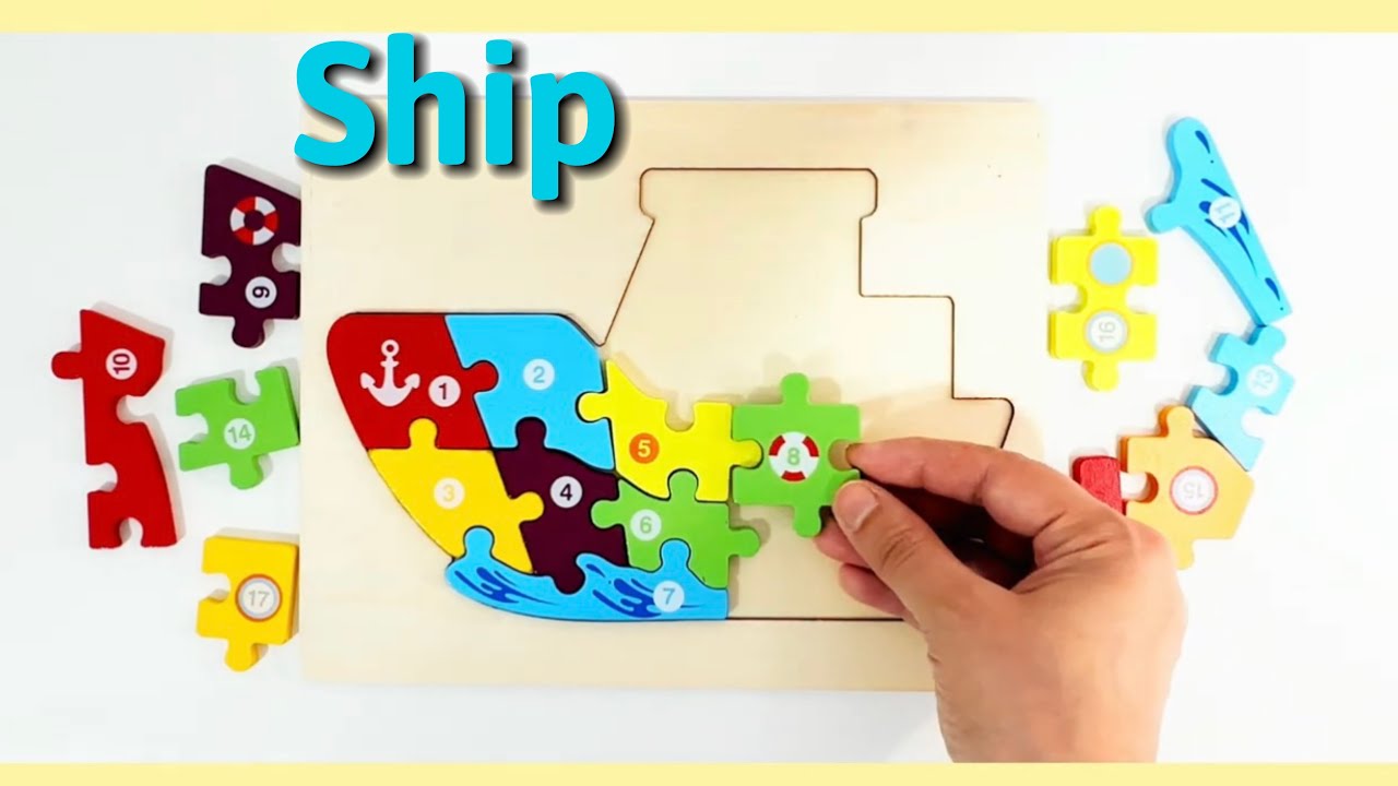 Learn Counting|Ship Puzzle|learn Colors for Preschool Toddlers&Kids|fun ...