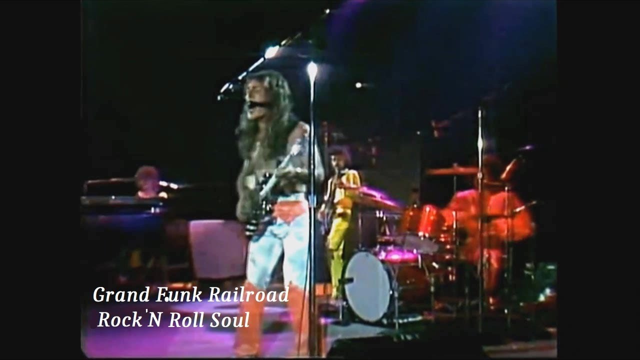 Grand Funk Railroad ~ Rock 'N Roll Soul ~ 1974 ~ Live Video, San Diego ...