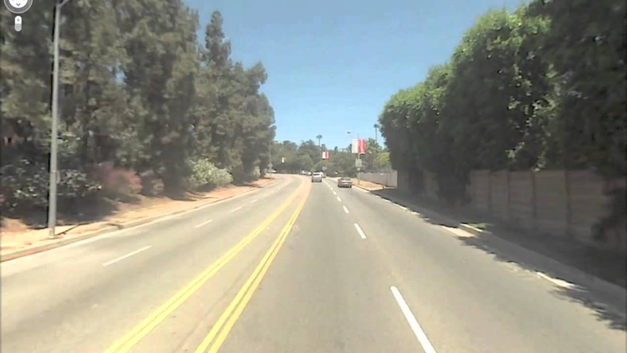 Google Street View Time Lapse - Hollywood to Ocean - YouTube