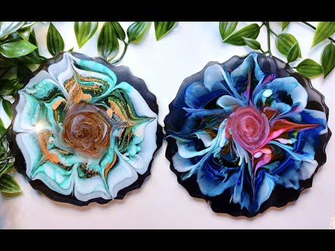 Dazzling 3D Bloom Effect In Resin Coasters - YouTube