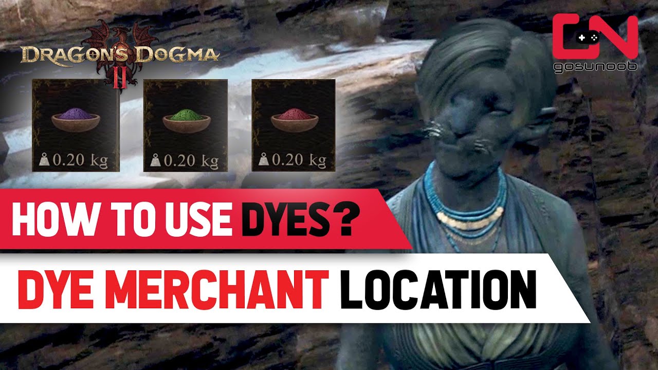 How to Use Dyes in Dragons Dogma 2 - Dye Merchant Location - YouTube