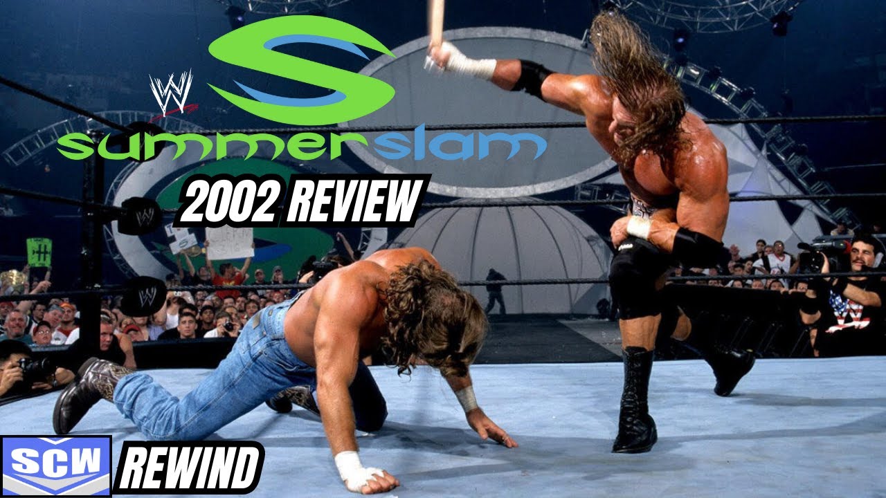 WWE SummerSlam 2002 Retro Review! Rock vs Brock Lesnar! HBK vs Triple H ...