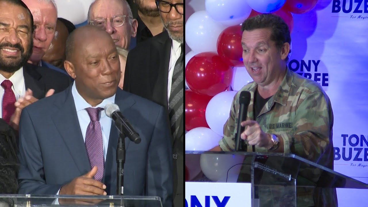 Houston mayoral race heads for runoff in December - YouTube