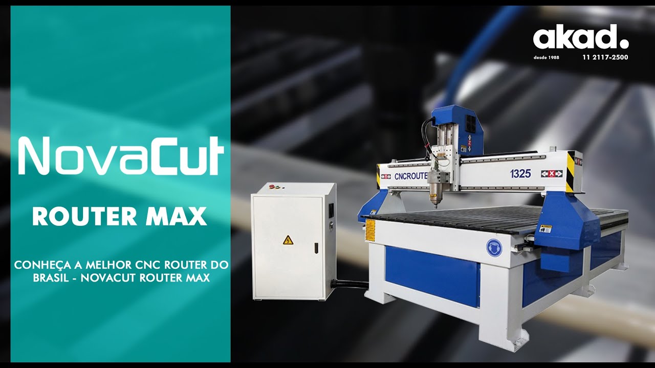 Conheça a melhor CNC Router do Brasil NovaCut Router Max - YouTube