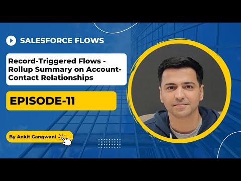 Salesforce Flows Episode11: Record-Triggered Flow (Rollup Summary on Account-Contact ...