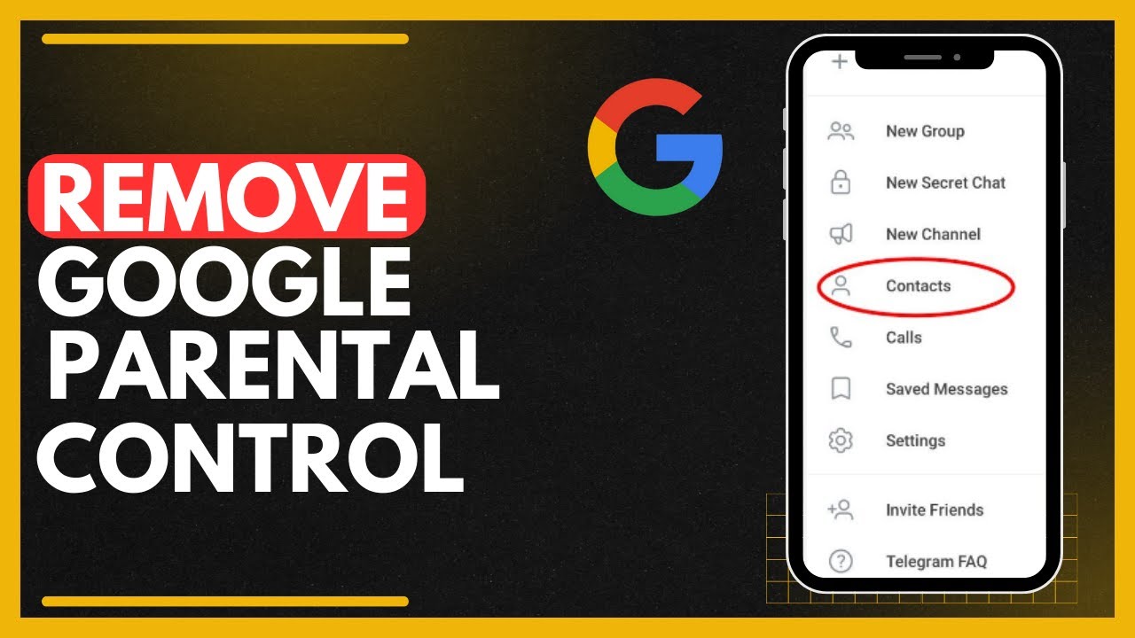 How To Remove Google Parental Control Without Password - YouTube