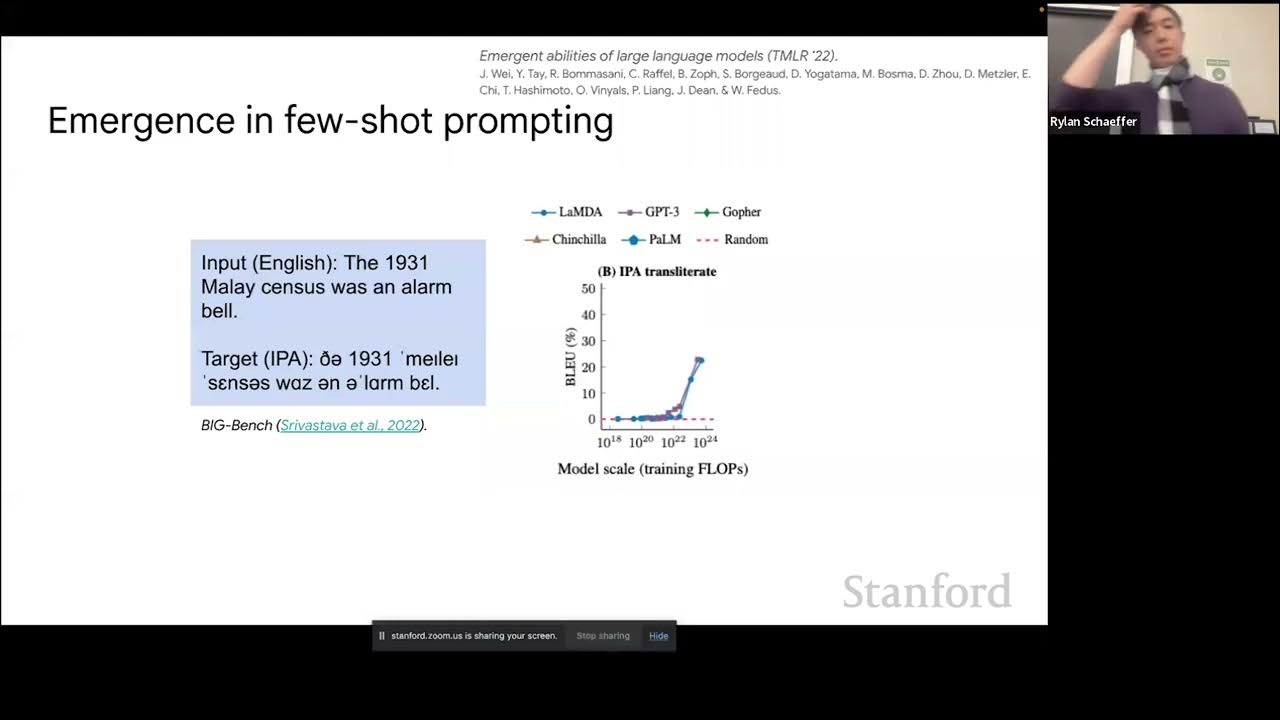 Stanford CS25: V2 I Emergent Abilities and Scaling in LLMs - YouTube