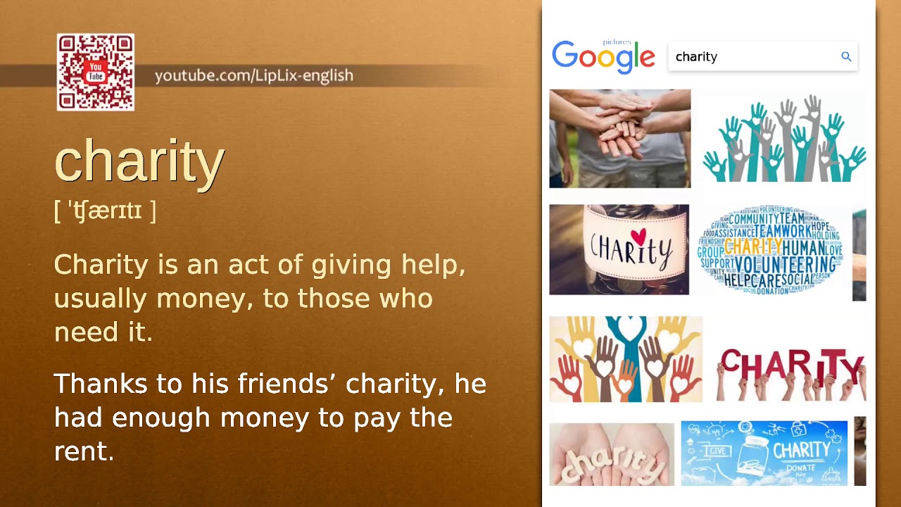 Charity B1 Level English Vocabulary Lesson Www LipLix YouTube charity-b1-level-english-vocabulary-lesson-www-liplix-youtube