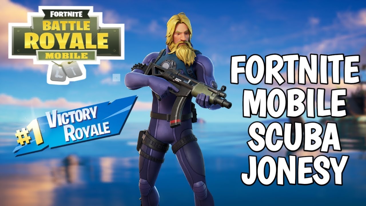 Fortnite Mobile Solo Gameplay - Scuba Jonesy - YouTube
