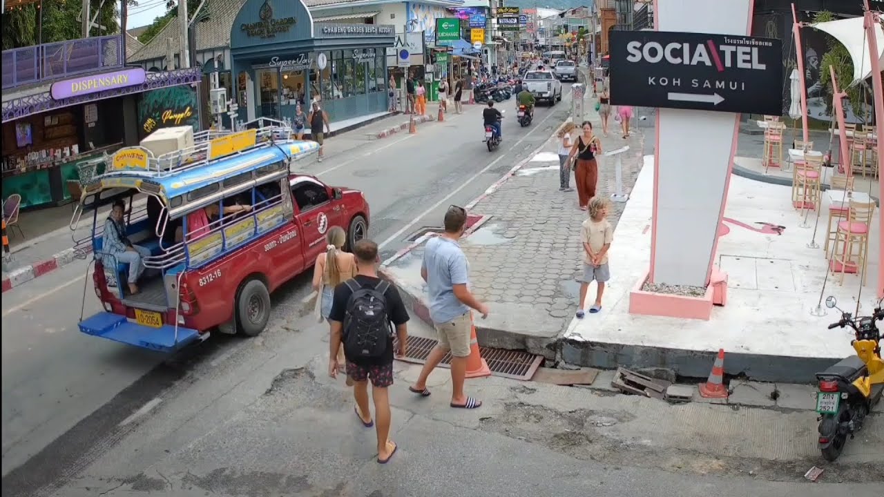 Livecam4k | Koh Samui Street Live | Koh Samui Thailand 🇹🇭 4k Ep2 - YouTube