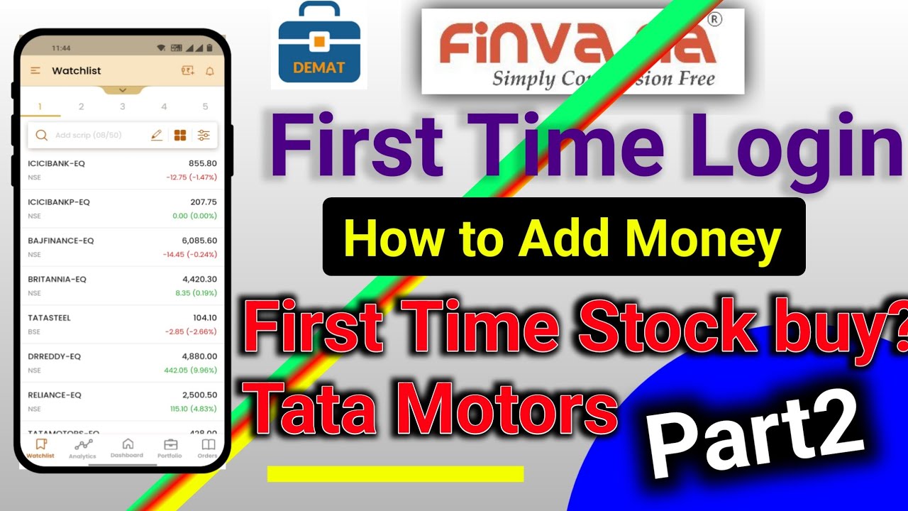 2023 Finvasia First Time Login and Stock buy kiya Live No extra charge ...