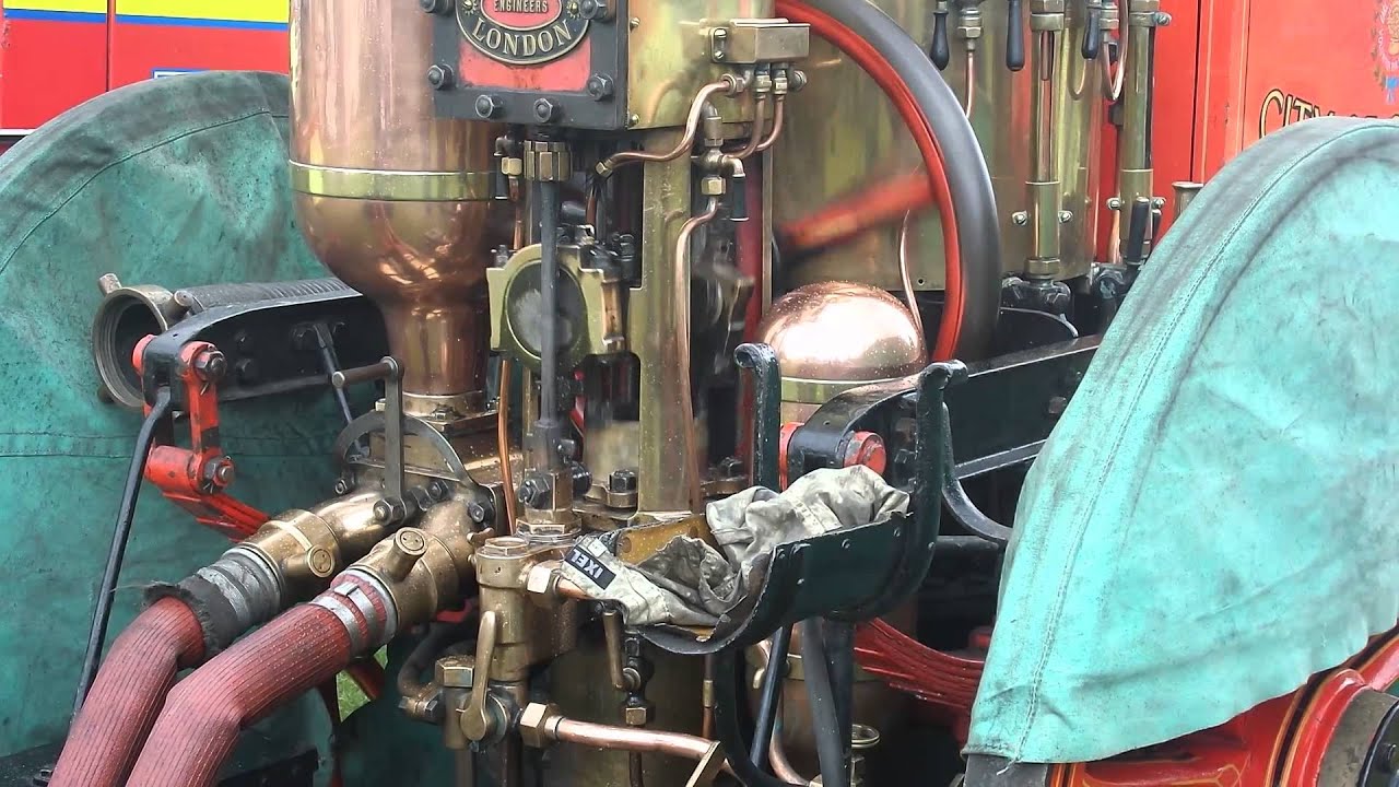 Steam powered fire engine - YouTube