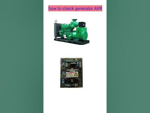 How to check generator AVR.(Automatic voltage regulator) - YouTube