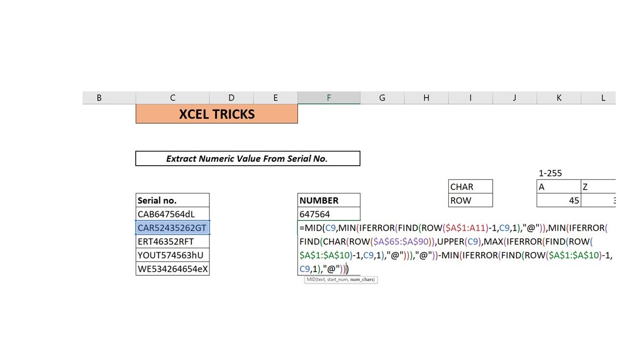 MID Function EXTRACT NUMERIC VALUE FROM TEXT STRING WITHOUT ANY mid-function-extract-numeric-value-from-text-string-without-any
