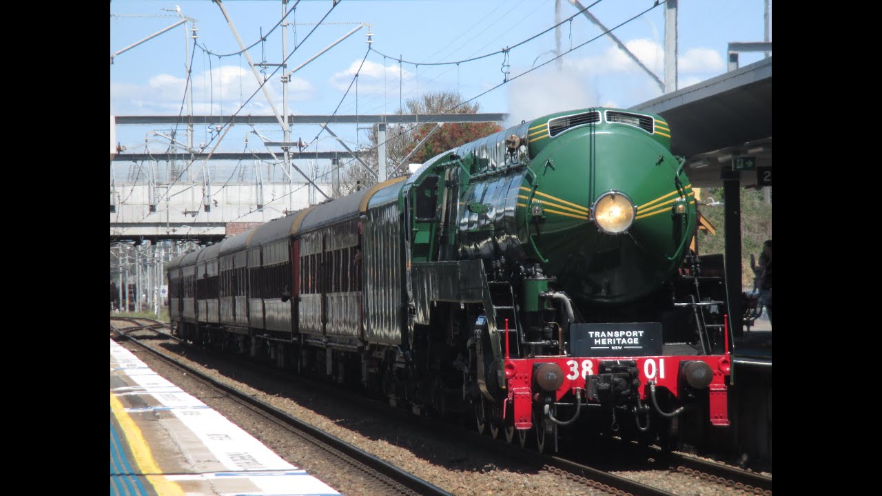 Heritage Trains: Steam Locomotive 3801 Newcastle Flyer - October 2022 ...
