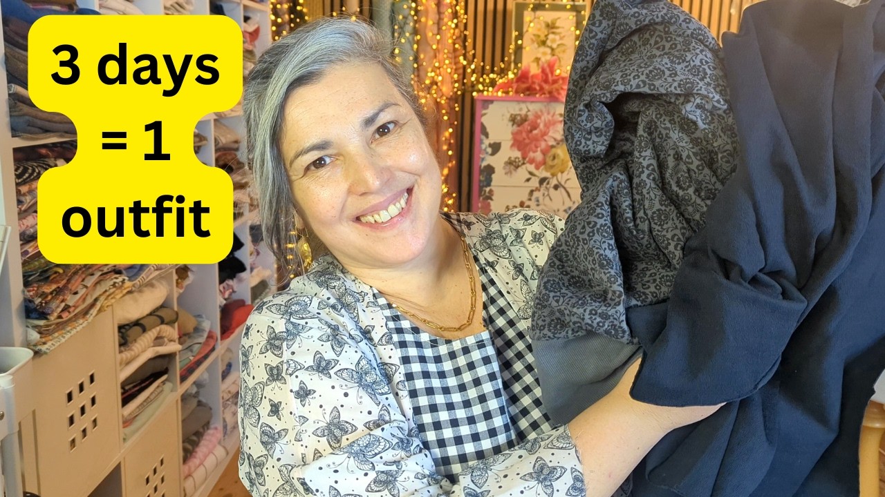 3 days to sew an outfit upcycling and sewing with second hand fabrics ...