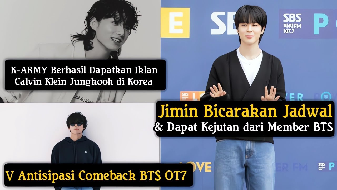 Jimin Dapat Kejutan dari Member BTS, K-ARMY Dapatkan Iklan Calvin Klein ...