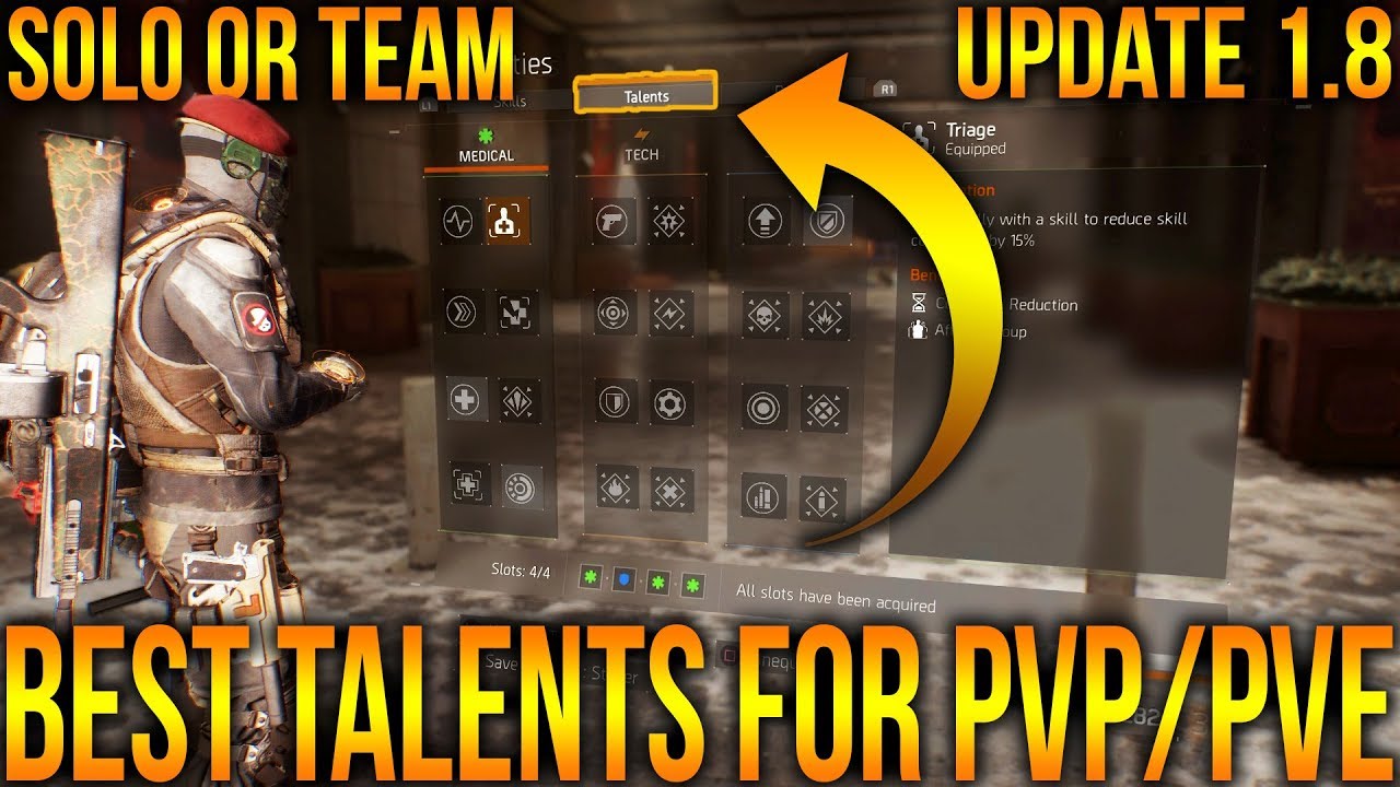 THE DIVISION 1.8 - BEST TALENTS FOR PVP & PVE | THIS COULD BE HURTING ...