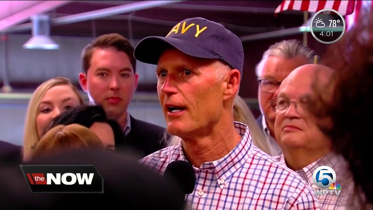 Governor Rick Scott rally in Riviera Beach - YouTube