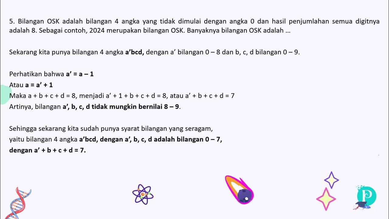 Metode Stars and Bar, Soal OSK 2024 No. 5 - YouTube