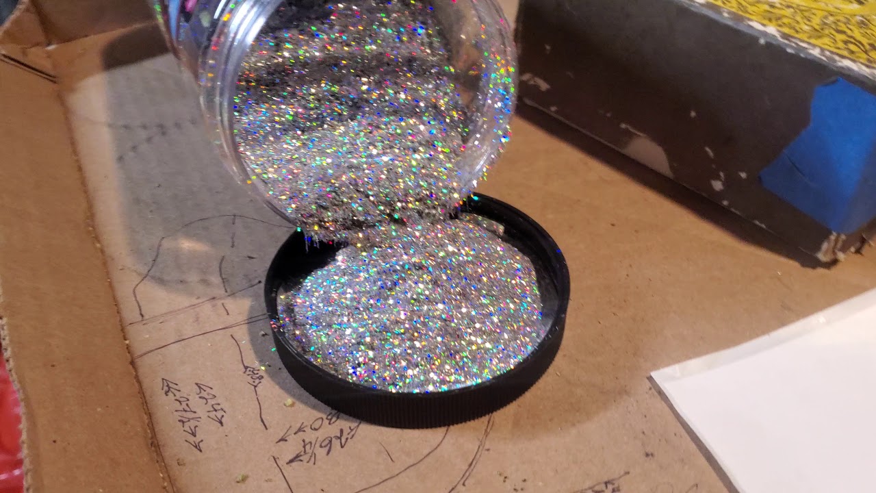 Tropical Glitz "Diamond splinter flakes" metal flake! - YouTube