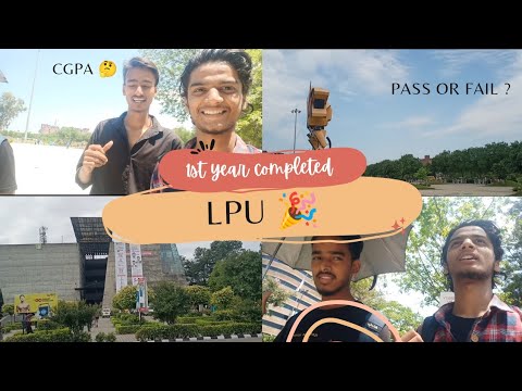 First year completed in lpu || CGPA🤔|| PASS OR FAIL ? || LPU LIFE ...