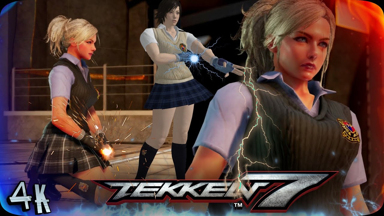 Lidia in Asuka's School Outfit Treasure Battle T7 4K 60 FPS - YouTube