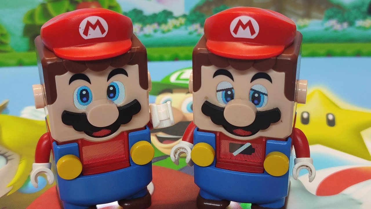 Mario LEGO How to Change LOW Battery Mario 2024!Glitch Mario make crazy ...