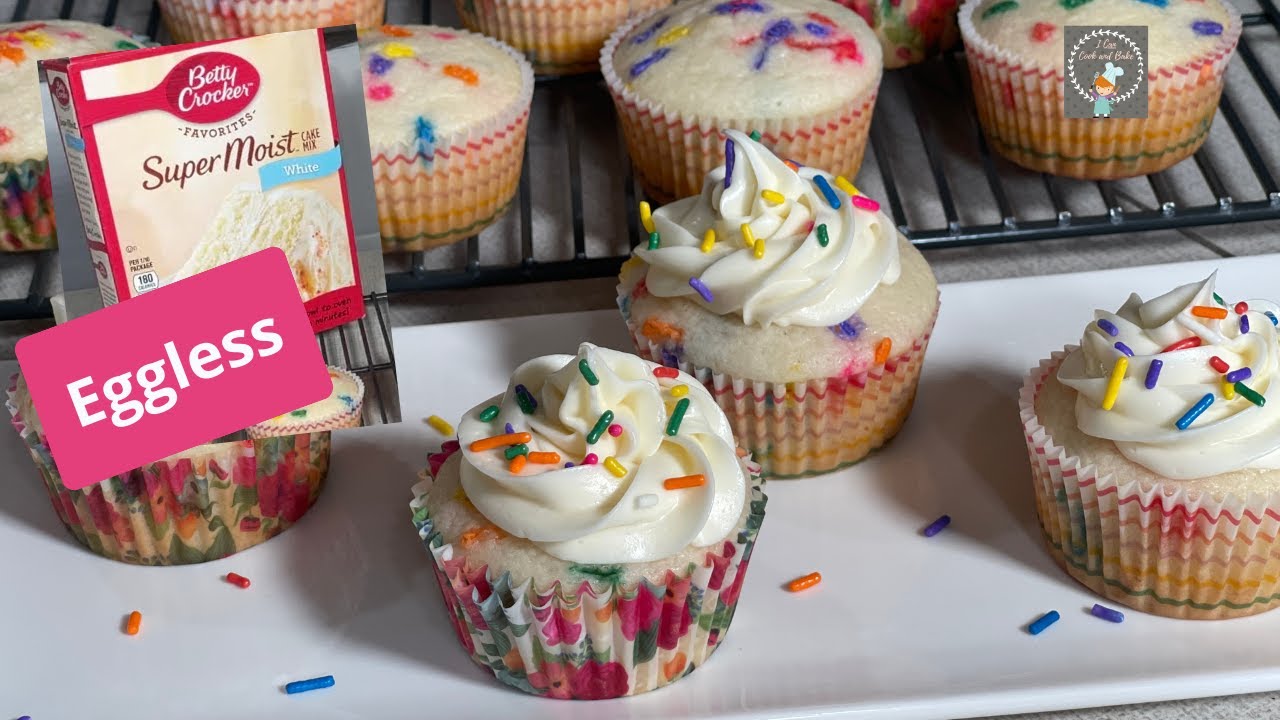 How to make Quick and Easy Eggless Cupcakes from a Boxed Cake mix - No ...