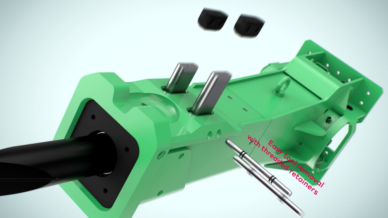 Introducing the Montabert V6000 Hydraulic Breaker - YouTube