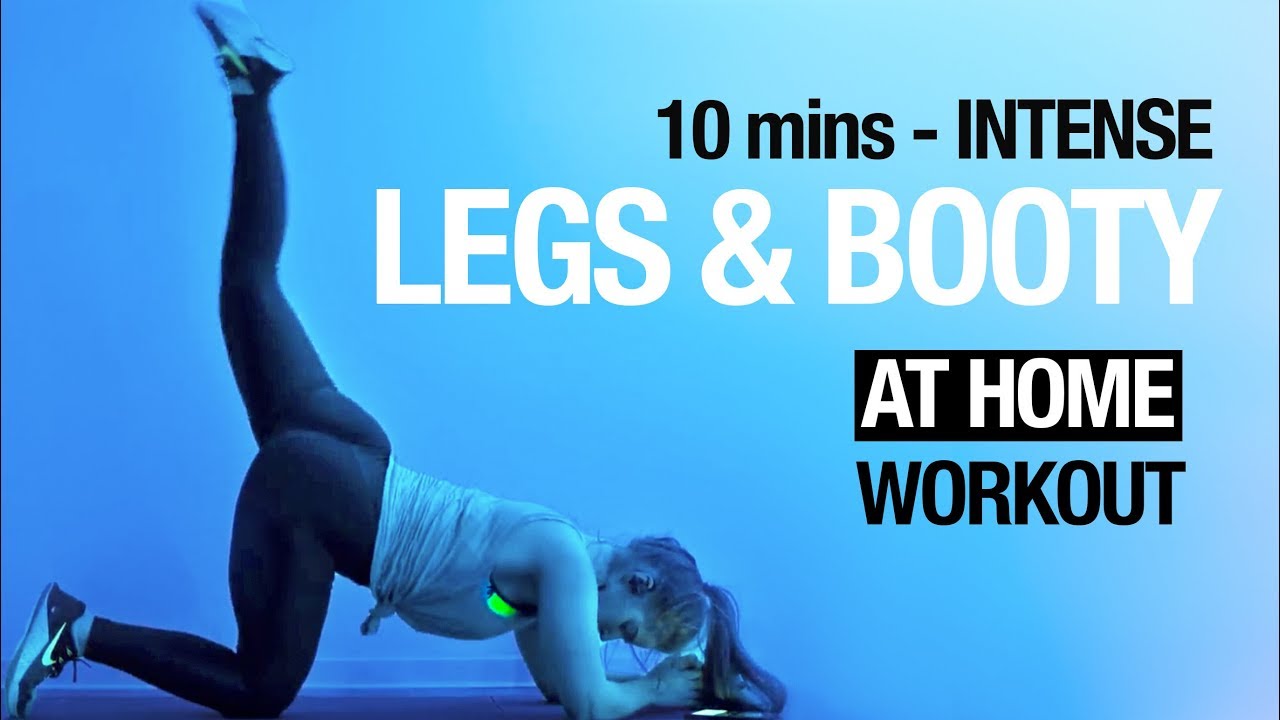 10 min LEGS & BOOTY Workout | FAT BURNING No Equipment At Home Routine ...