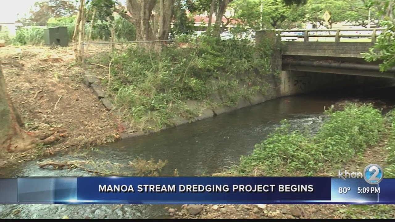 State pauses Manoa Stream project in light of residents' concerns - YouTube