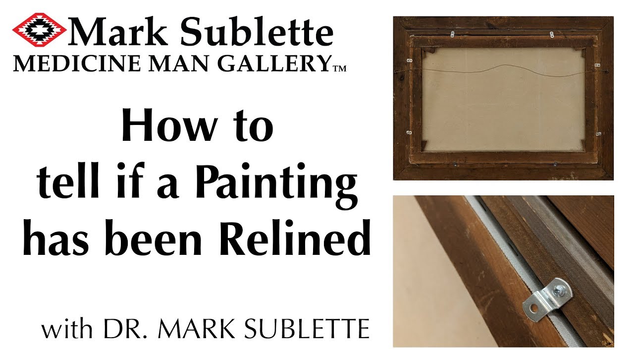 How to tell if a Painting has been Relined with Dr. Mark Sublette - YouTube