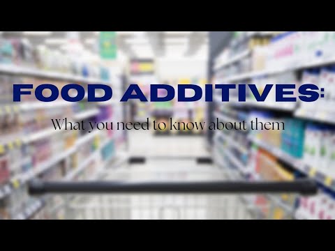 FOOD ADDITIVES/E-Numbers: What you need to know about them - YouTube