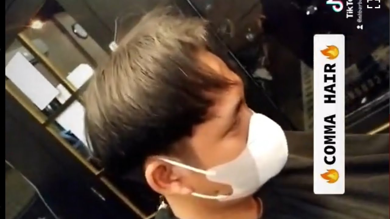 COMMA HAIR potongan rambut untuk jidat lebar - YouTube