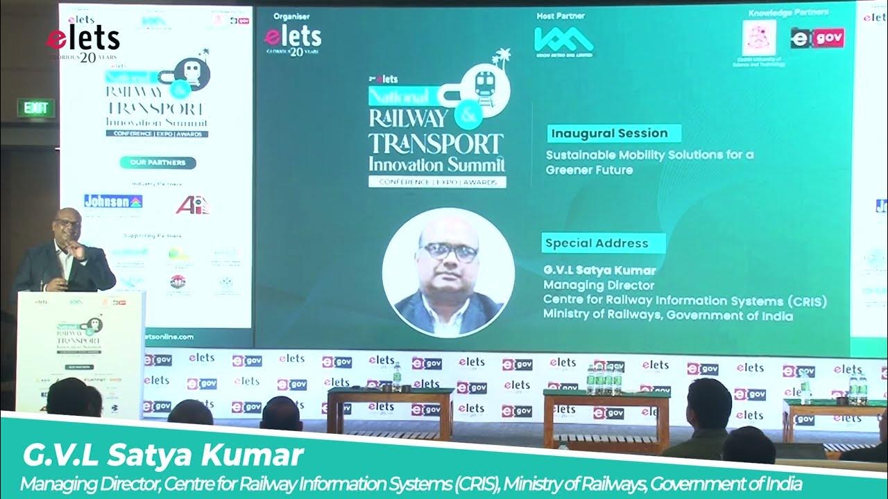G.V.L Satya Kumar, Managing Director, Centre for Railway Information ...