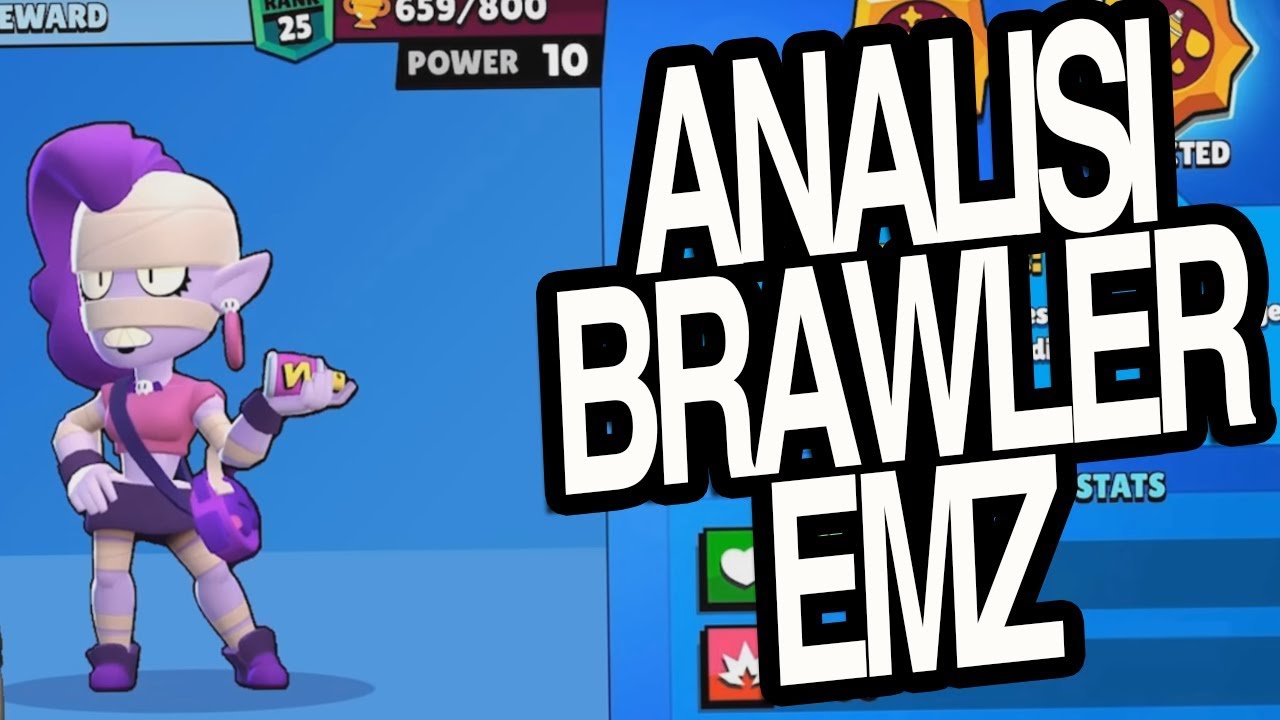 IL NUOVO BRAWLER EMZ - ANALISI COMPLETA SU BRAWL STARS !! - YouTube
