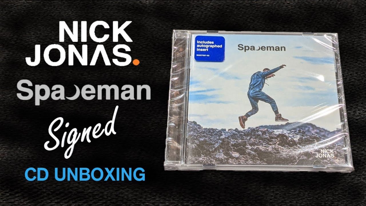 Nick Jonas - Spaceman Signed CD Unboxing - YouTube