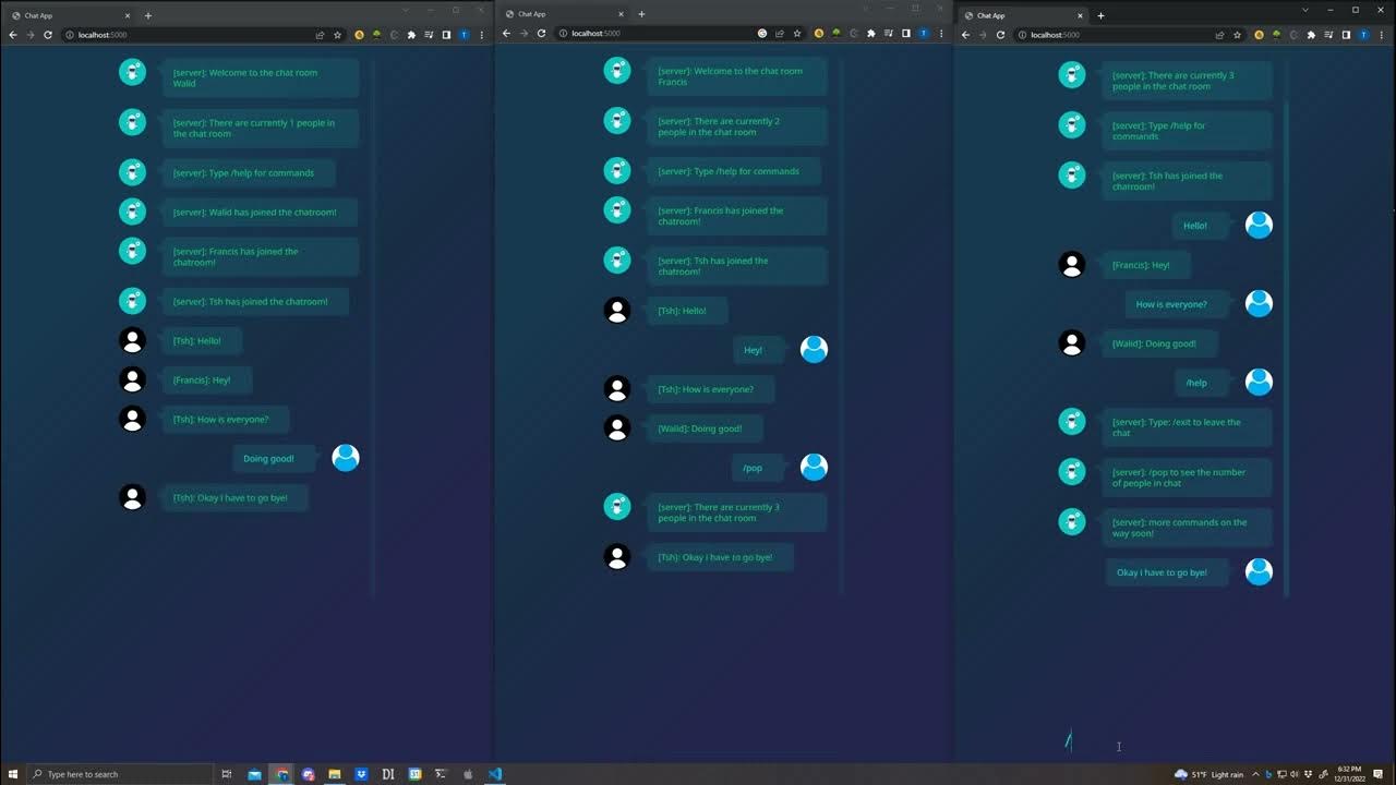 WebSocket Chat App Demo - YouTube