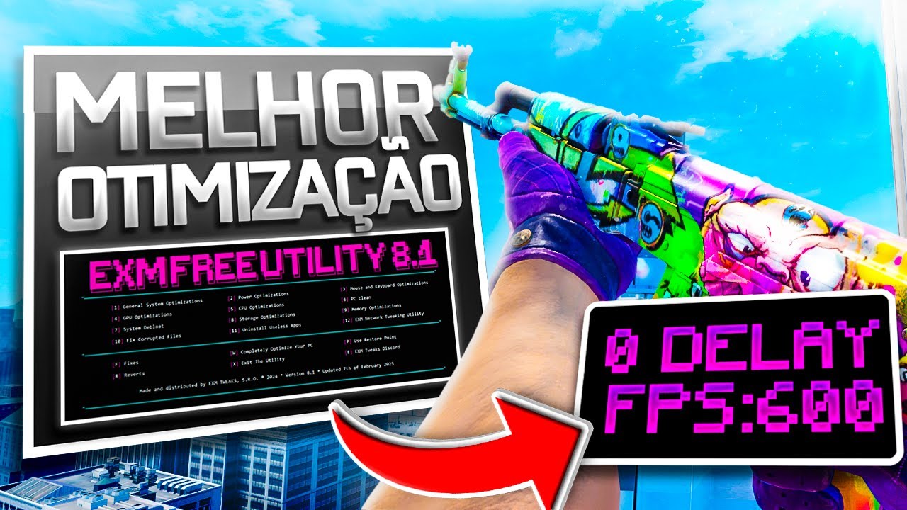 MELHOR OTIMIZADOR DE CS 2 PARA AUMENTAR SEU FPS E ZERAR O IMPUT LAG ...