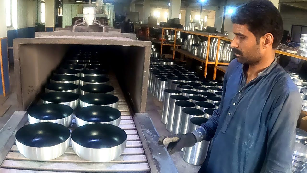 How Nonstick Cookware are Made in the Factory - YouTube