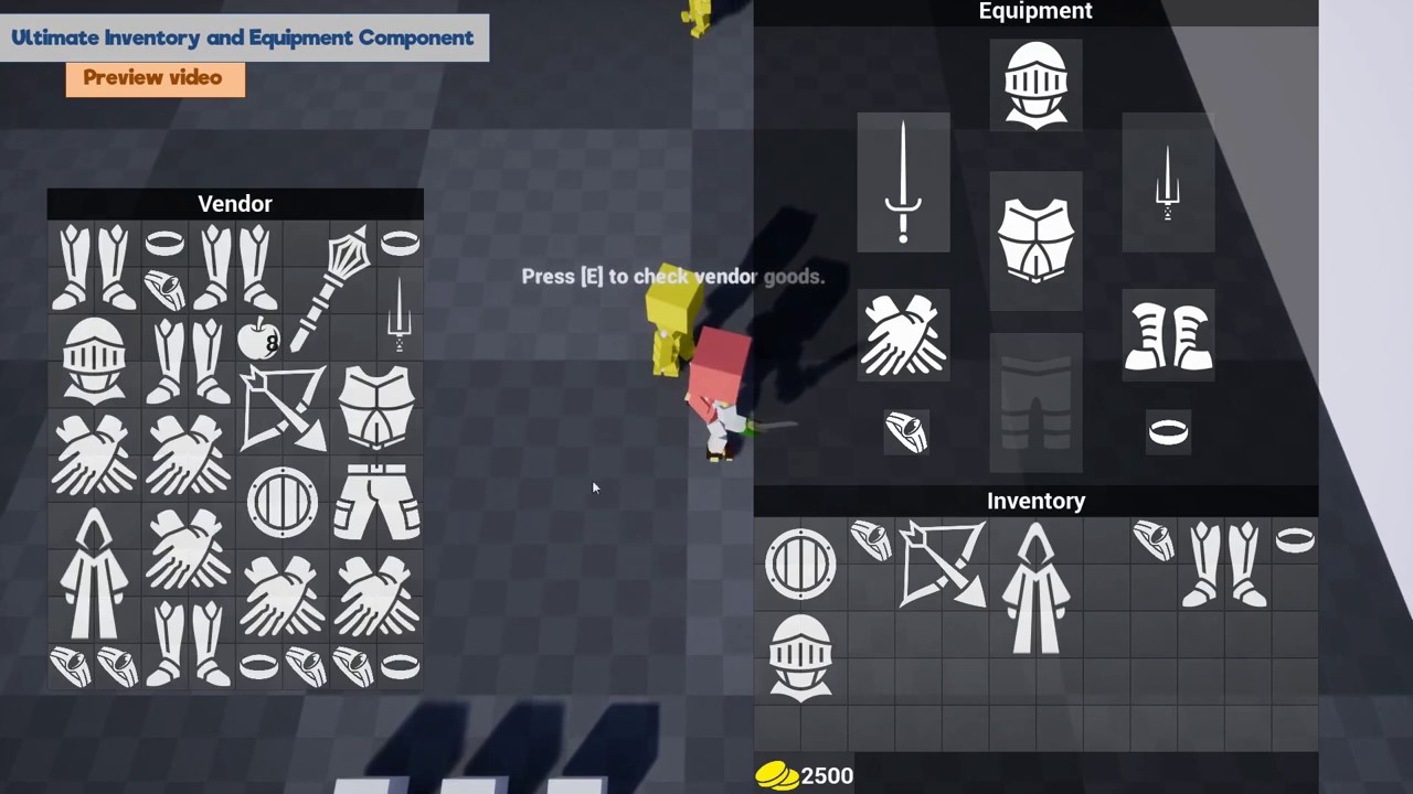Ultimate Inventory and Equipment Component - Preview - YouTube
