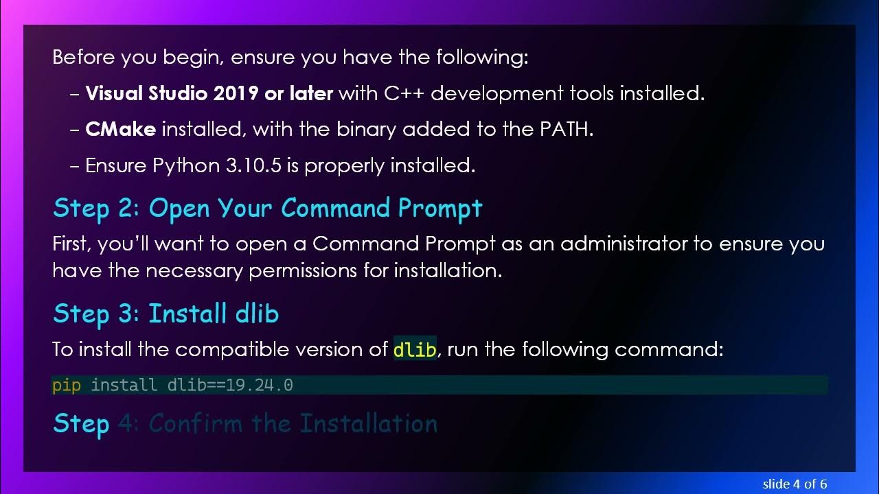 How to Install dlib Using pip on Windows 11 for Python 3.10.5 - YouTube