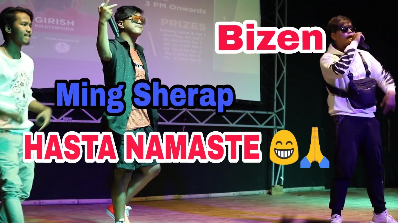 Hasta Namaste | Bizen Ming Sherap LIVE | OppazZ Eat And Win - YouTube