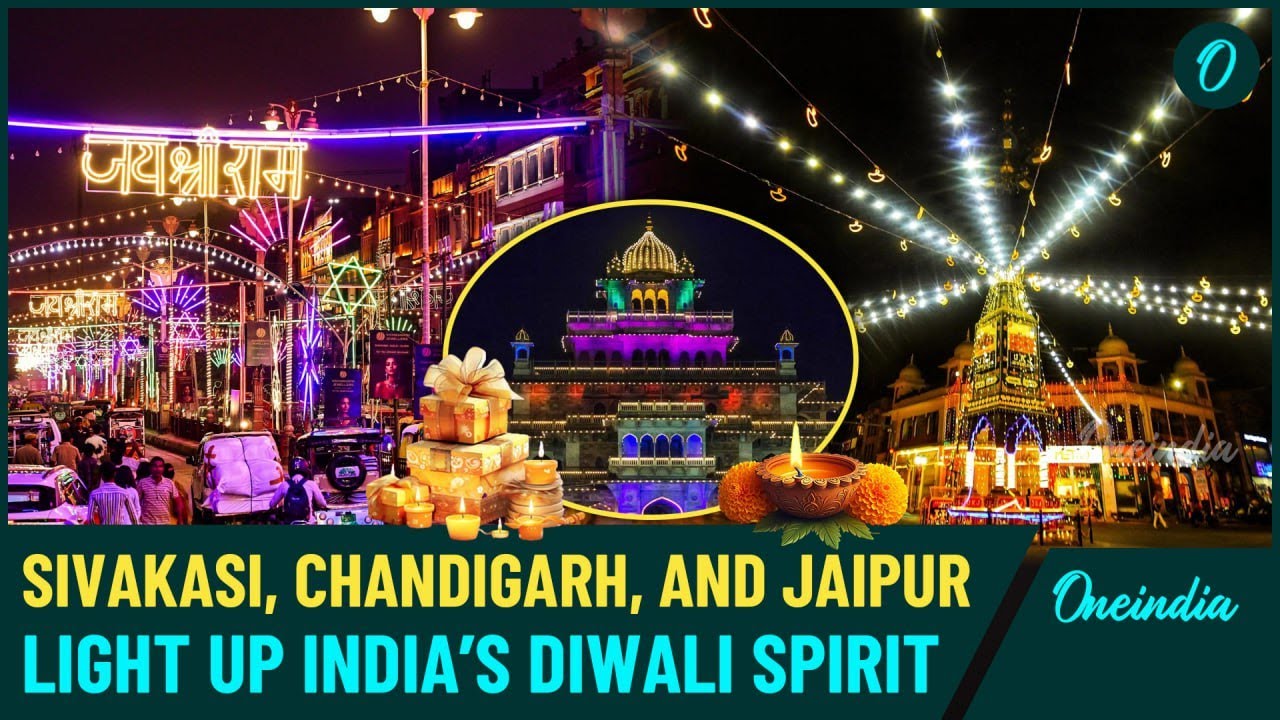 Diwali 2024: Chandigarh-Jaipur Glow with Festive Lights, Sivakasi ...