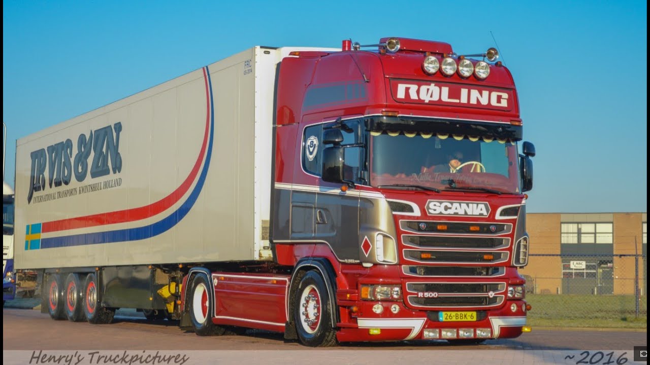 Scania R500 - V8 ~ Røling Transport A/S loud sound! (HD) - YouTube