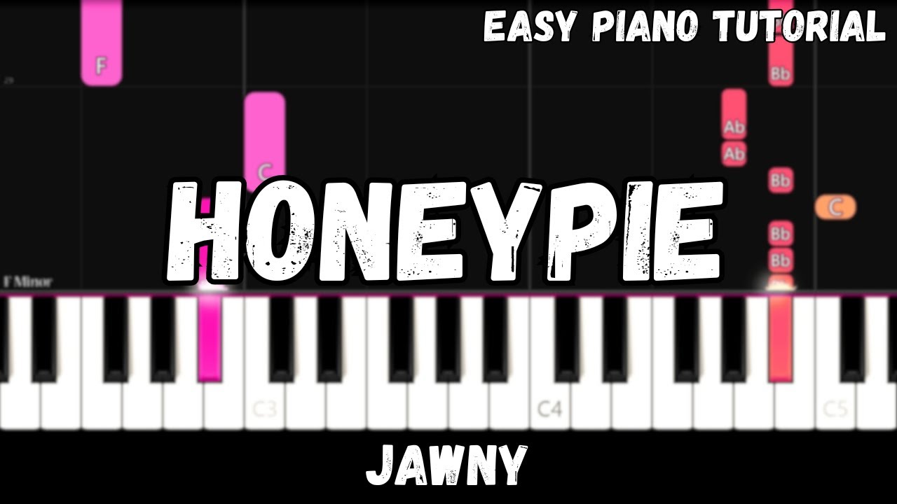 JAWNY - Honeypie (Easy Piano Tutorial) - YouTube